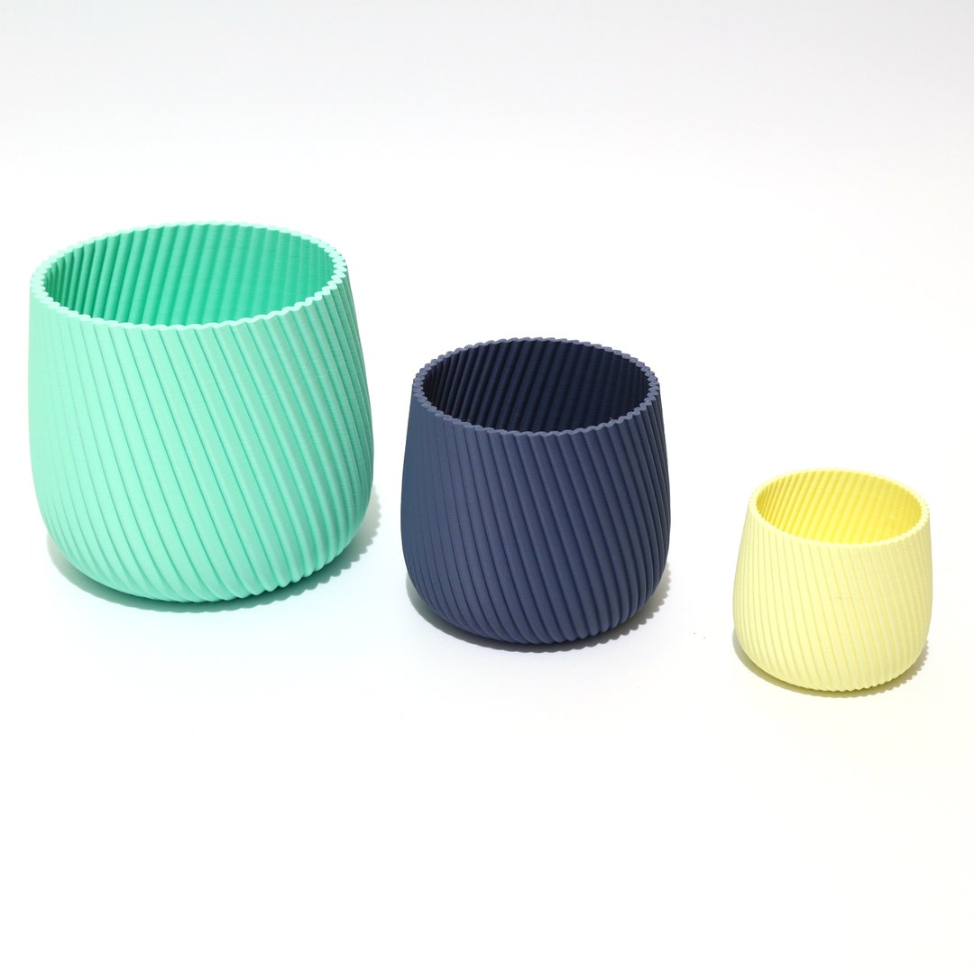 Sleek Modern Flower Pot - Available in Multiple Colours & Sizes ...