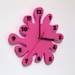 Paint Splat Clock Wall Mounted Colourful - Etsy