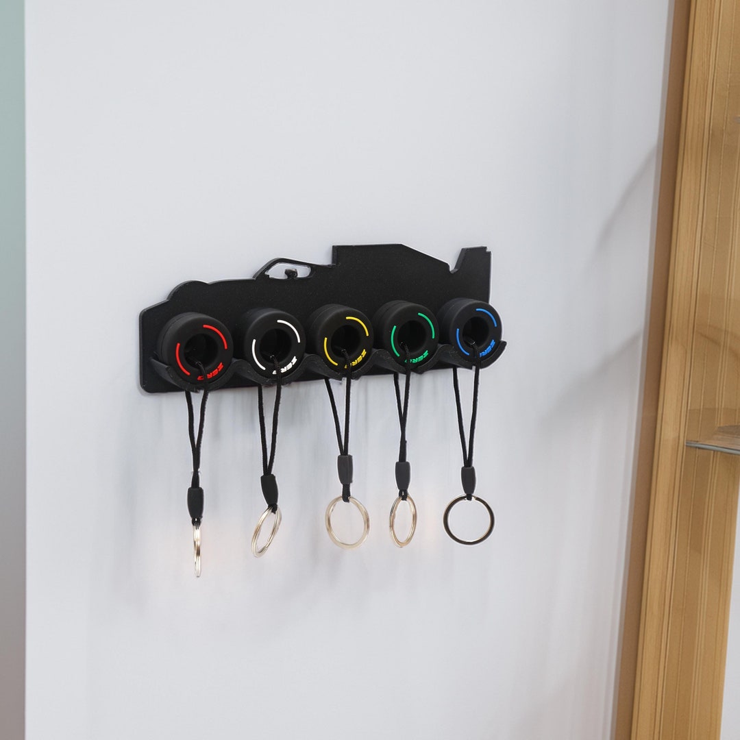 F1 Tyre Key Holder | Wall Mounted Key Rack | Formula 1 Gift for Men ...