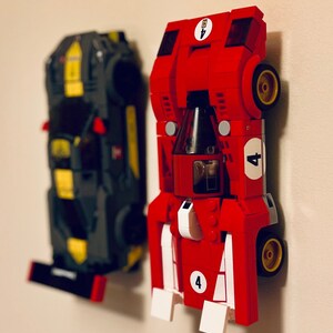 LEGO® Model Wall Mount Display Stand Showcase 2x4, 2x6, 2x16, and 4x10 ...
