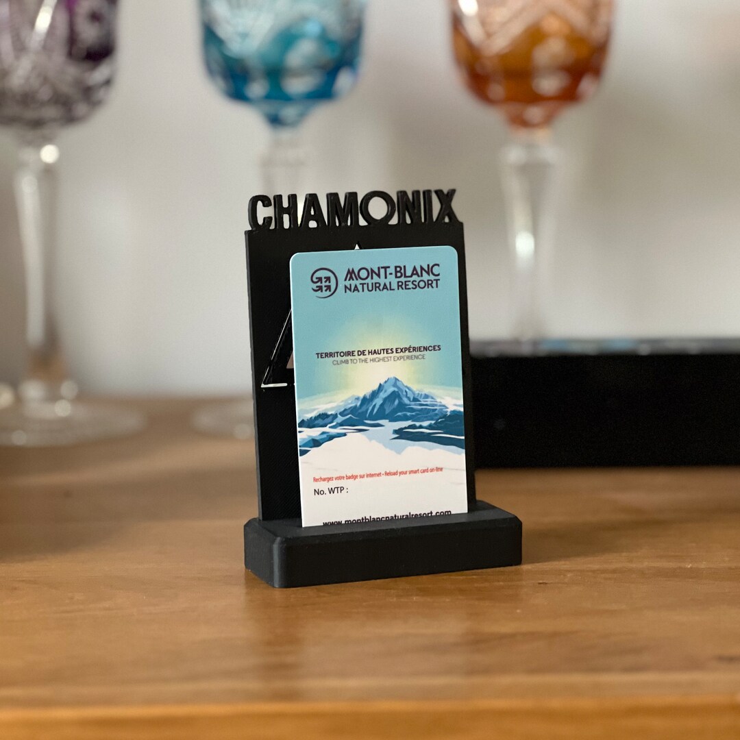 Ski Snowboard Lift Pass Display Stand Chamonix Mont Blanc - Etsy