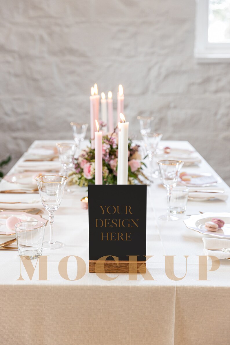 Table Name Card Mockup. Wedding Place (141) - Etsy