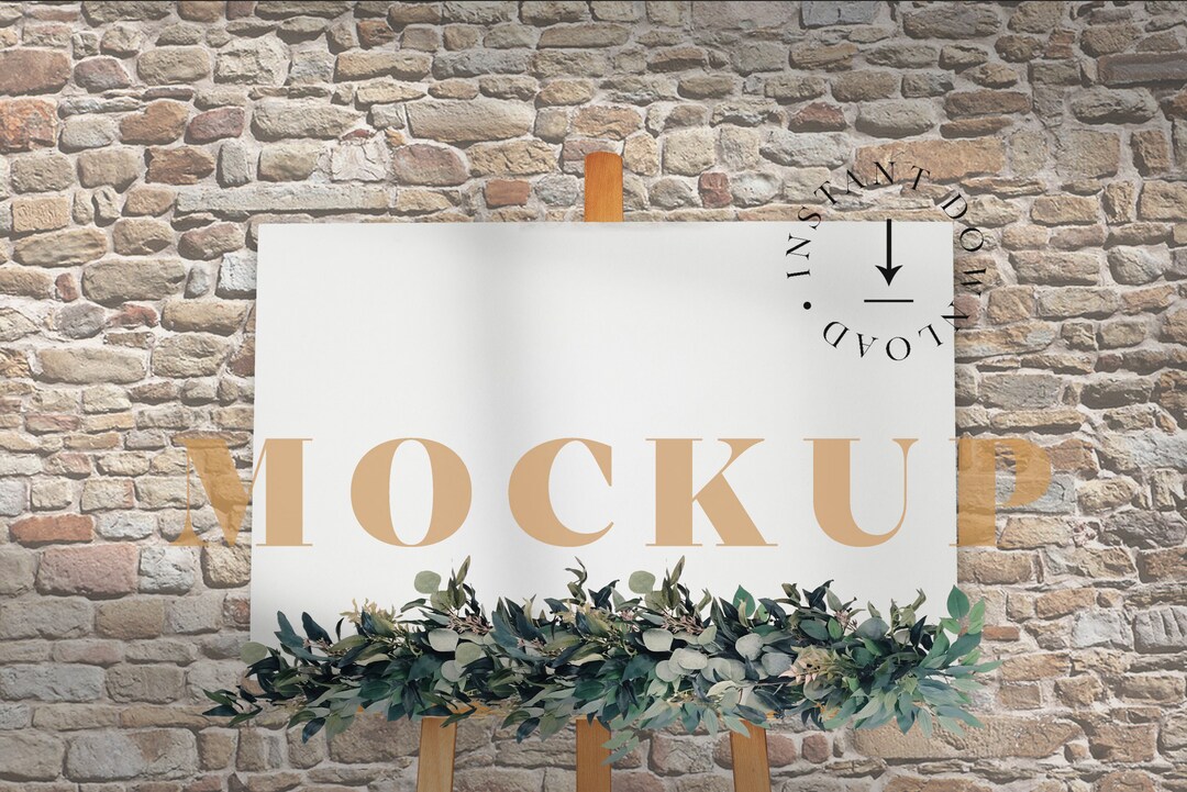 Easel Sign Mockup 36x24 . Artwork Wedding Table Plan - Etsy