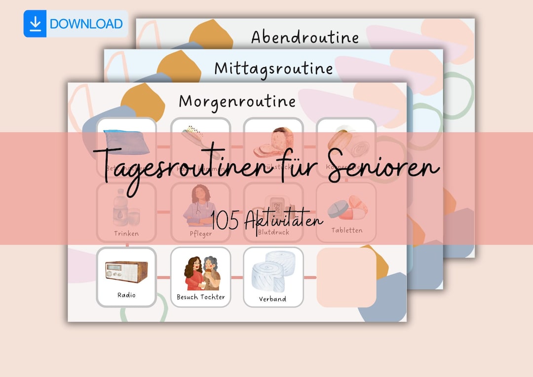 Routine Seniors Dementia, Routine Care Seniors, Routine Cards Alzheimer ...