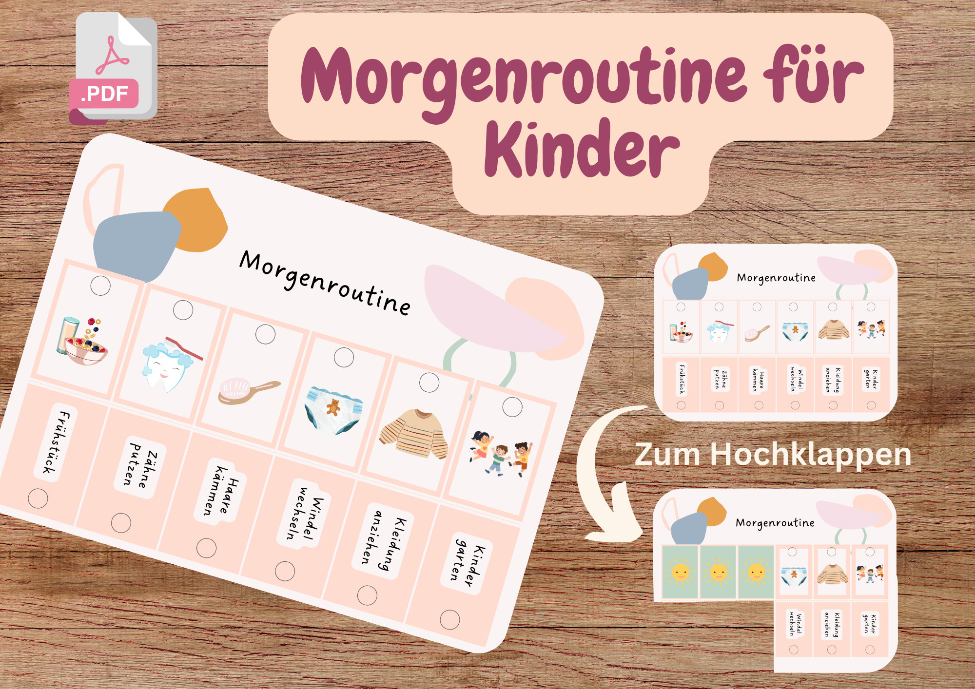 Routineplan für Kinder, Aufgabenplan Kinder, Morgenroutine Kindergarten ...