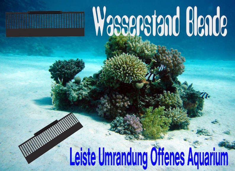 Open Aquarium Edge Water Level Panel Decorative Panel - Seawater ...