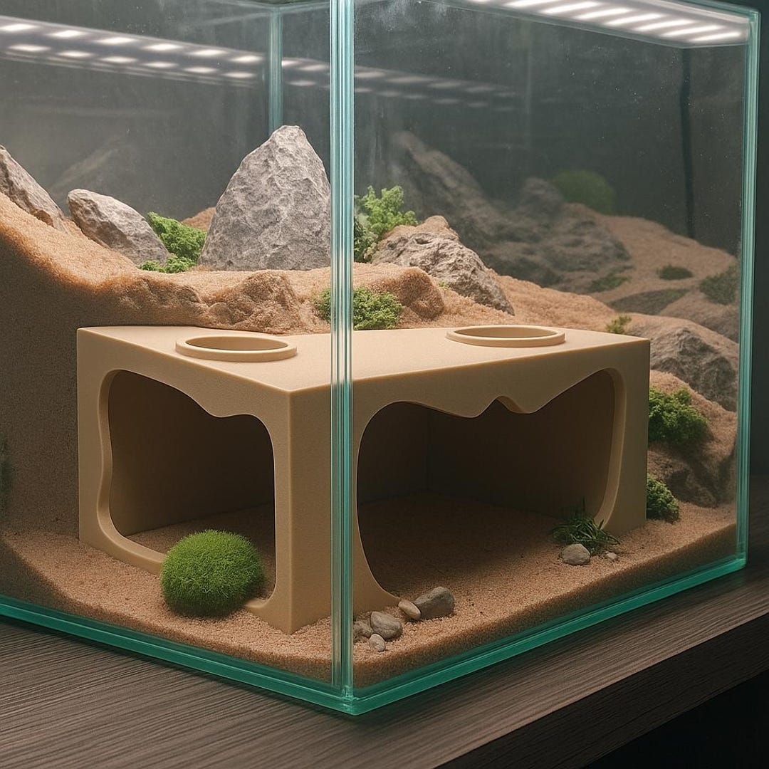 Aquarium Decoration Corner – Terrarium Mangrove Style With Cave – Rock ...