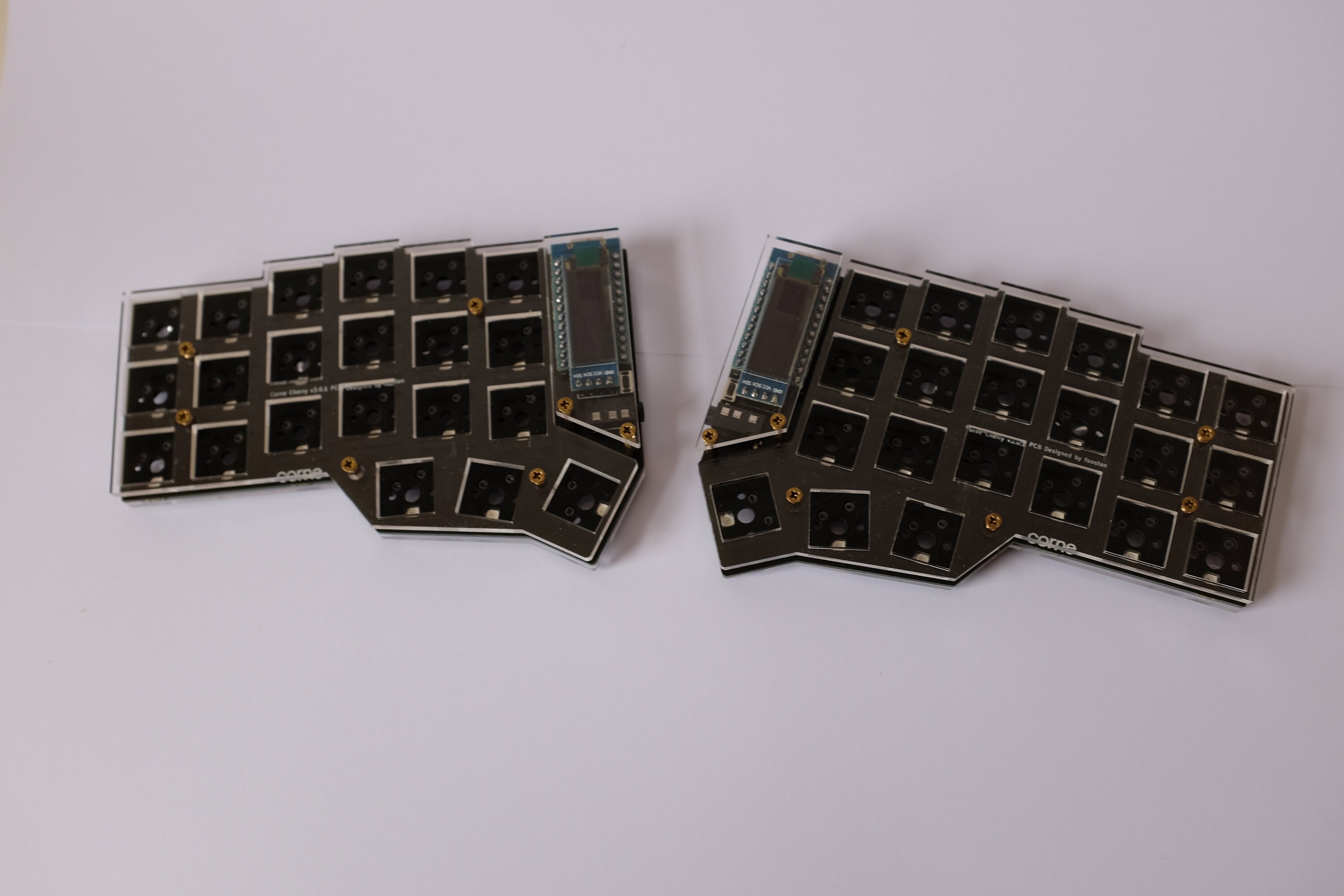 Built Corne Keyboard MX With Acrylic Case - Etsy