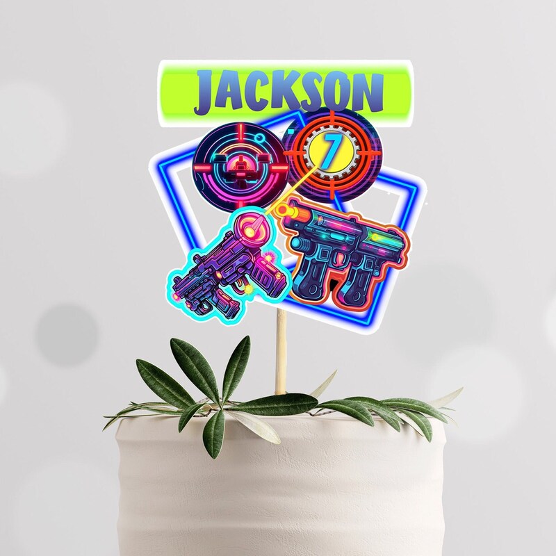 Laser Tag Cake - Etsy