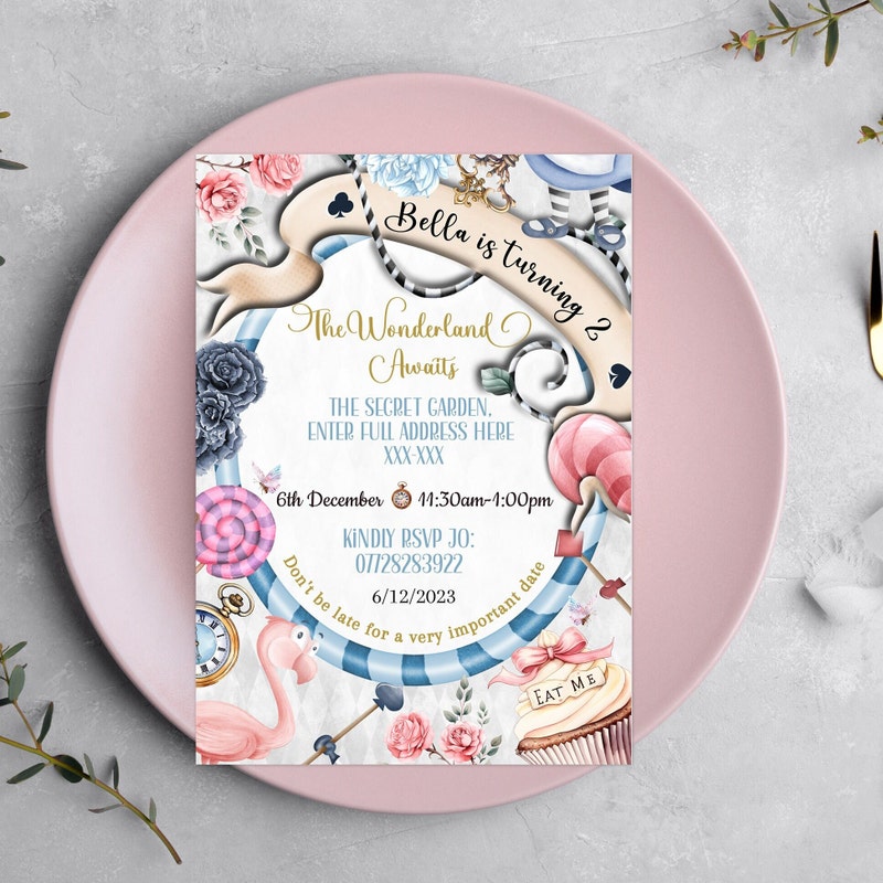 Mad Hatter Invite - Etsy