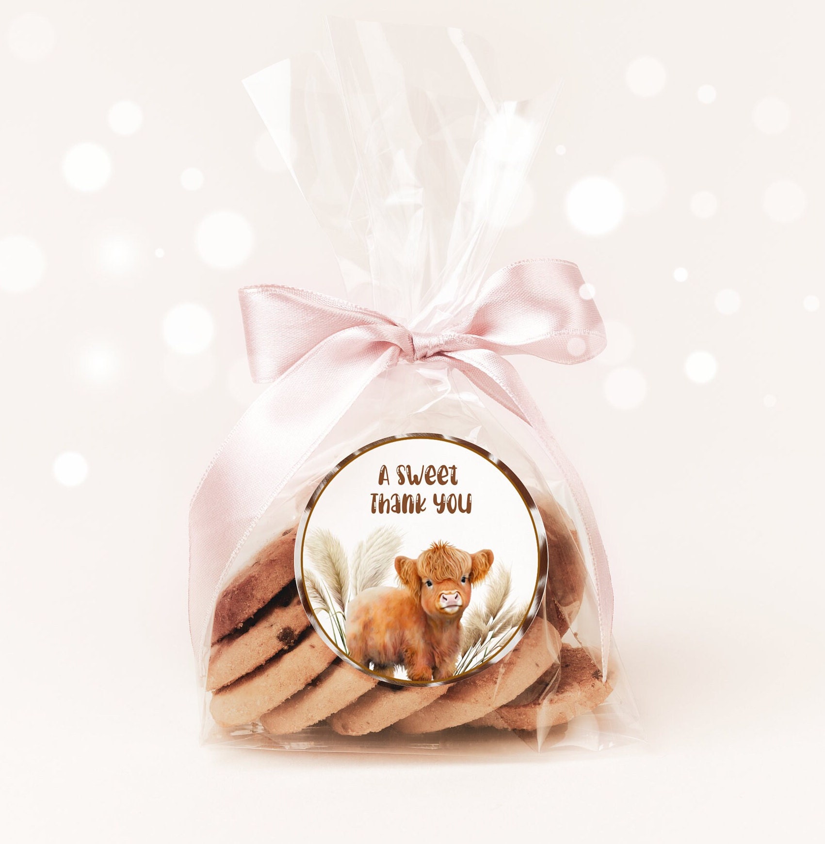 Editable Highland Cow Gift Tags, Baby Shower Tags , Gender Neutral Tags ...