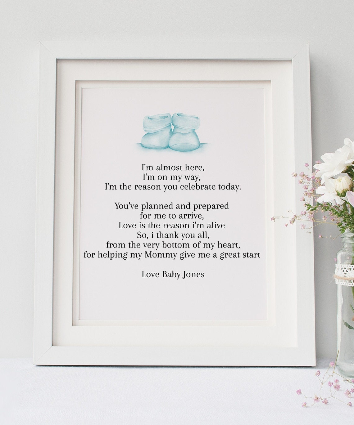 Editable Thank You From Baby Sign Thank You Gifts Sign Baby Shower Sign ...