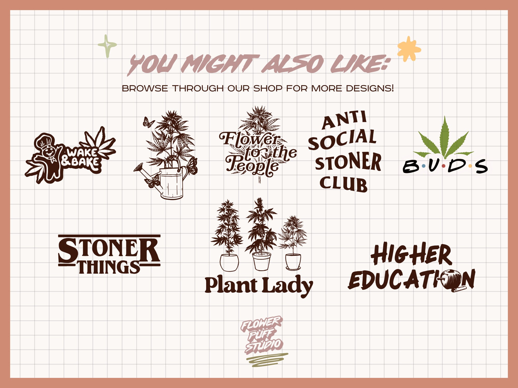 Stoner Vibes Weed SVG Bundle for Cricut & Silhouette 420 Cannabis ...