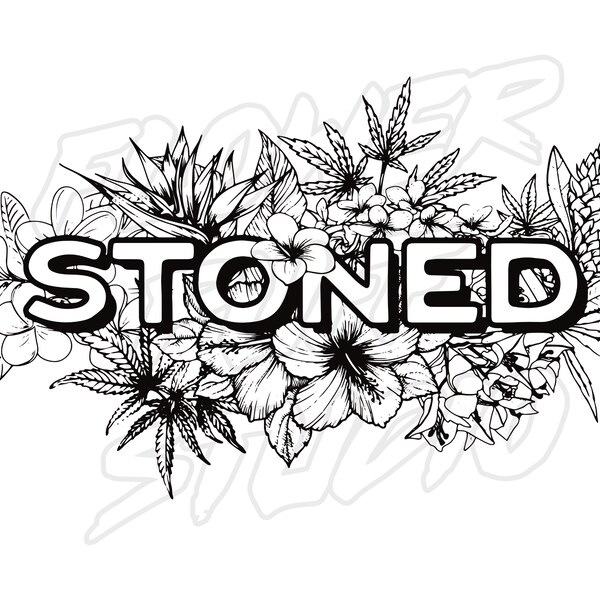 Stoned Svg - Etsy