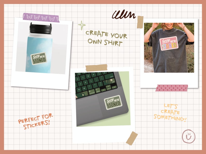 Sorry We're Stoned Weed Svg Humorous Cannabis SVG Design Witty Weed ...