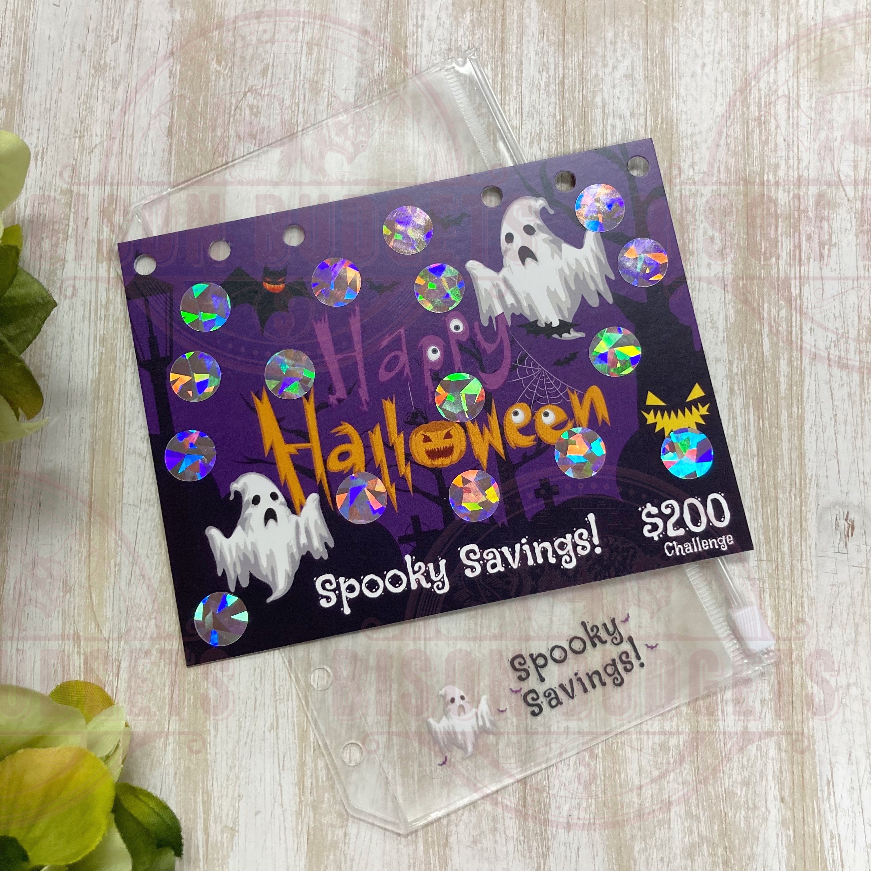 Spooky Savings, Halloween Savings Challenge Scratch off Card, 200 A6 ...