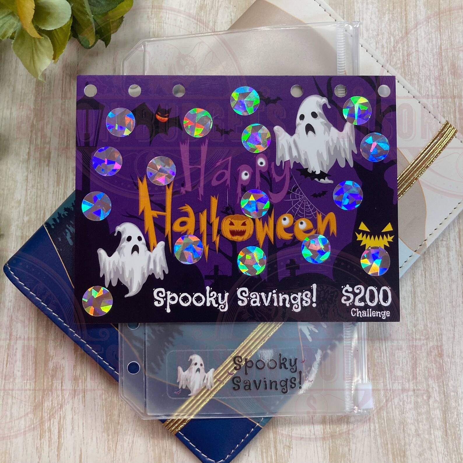 Spooky Savings, Halloween Savings Challenge Scratch off Card, 200 A6 ...
