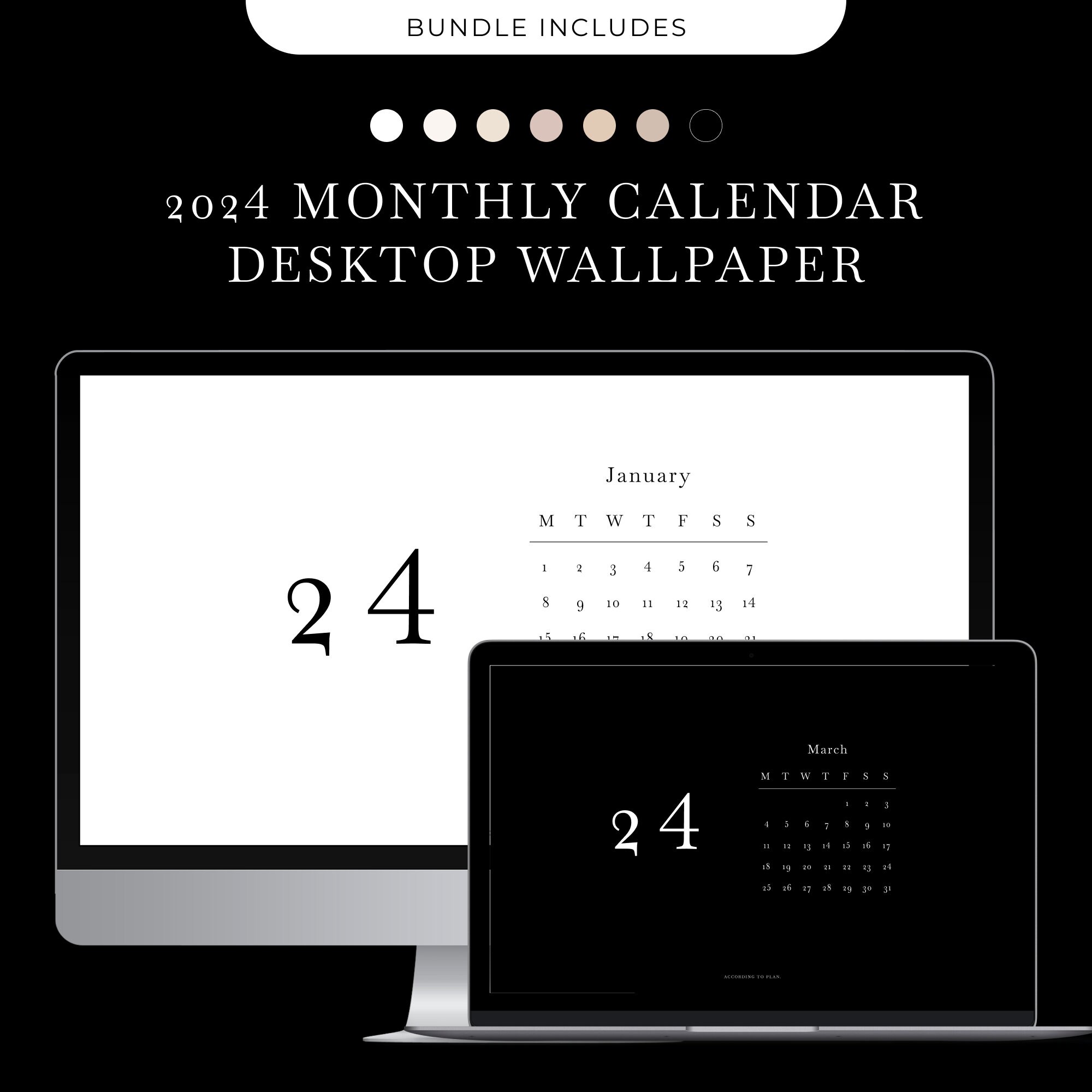 2024 Desktop Wallpaper Bundle, iPad & Phone Wallpaper Tech Pack, 2024 ...