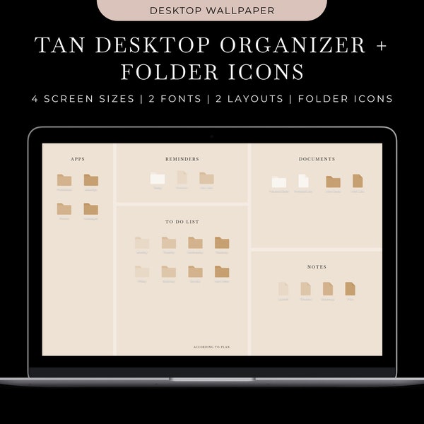 Tan Desktop Wallpaper - Etsy