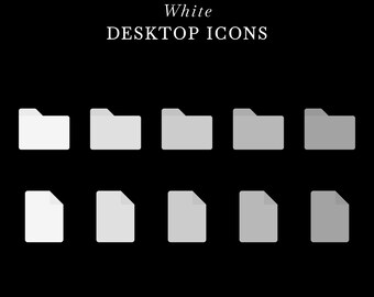 Desktop Folders & File Icons Bundle Pack of 34 Icons, Desktop Folder ...