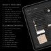 Dark Mode Undated Digital Planner, Daily Planner, Weekly Planner ...