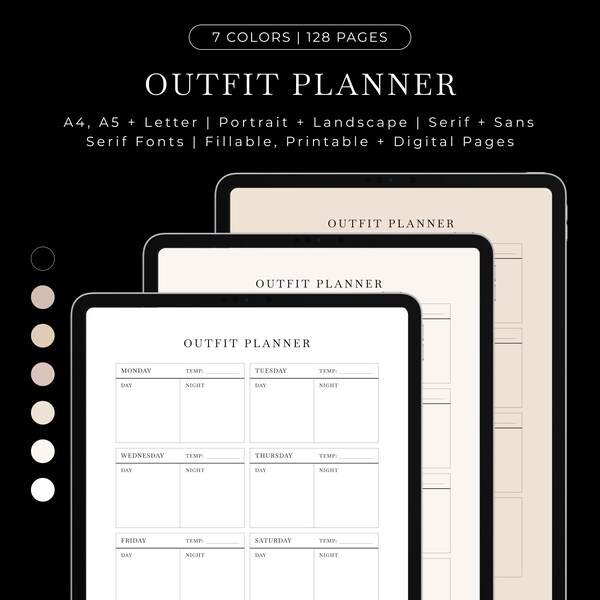 Outfits Planner - Etsy
