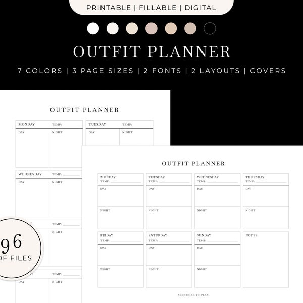 Goodnotes Outfit Planner - Etsy