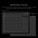 Dark Mode Undated Digital Planner, Daily Planner, Weekly Planner ...
