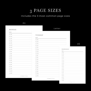 7 Day Daily Planner With Minimalist Daily Checklist, Fillable Printable ...