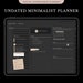 Dark Mode Undated Digital Planner, Daily Planner, Weekly Planner ...