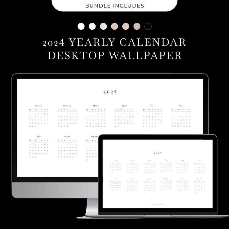 2024 Desktop Wallpaper Bundle, iPad & Phone Wallpaper Tech Pack, 2024 ...