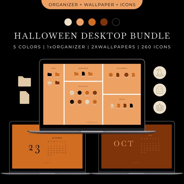Halloween Desktop Background - Etsy
