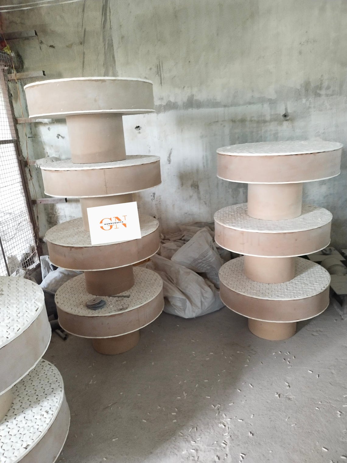 Handmade Bone Inlay Round Coffee Table| Unique Coffe Table| Bone Inlay ...