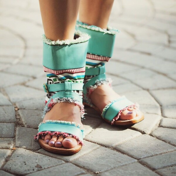 Gypsy Sandals - Etsy