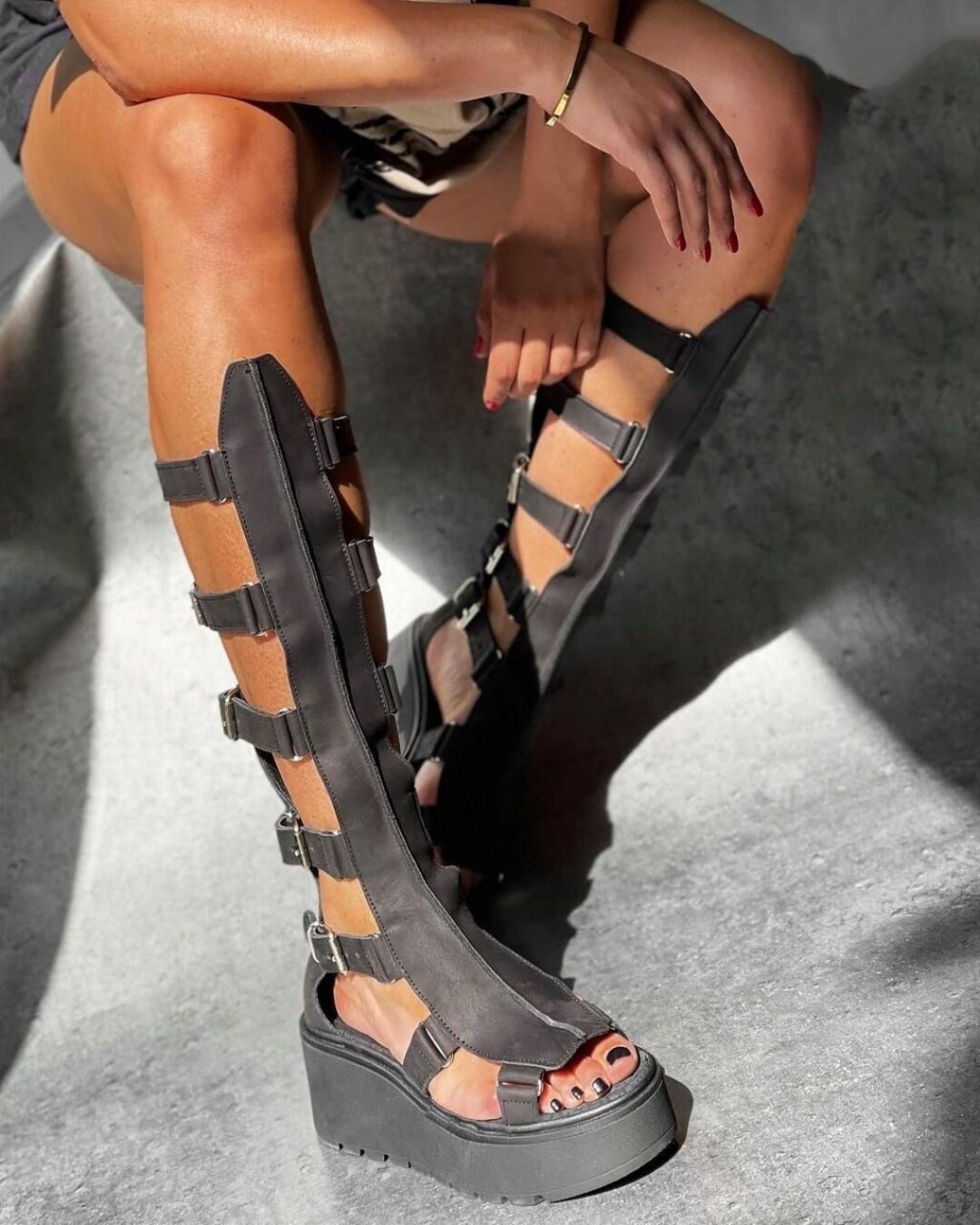 Women's Wedges Heel Gladiator Platform Wedges Gladiator - Etsy