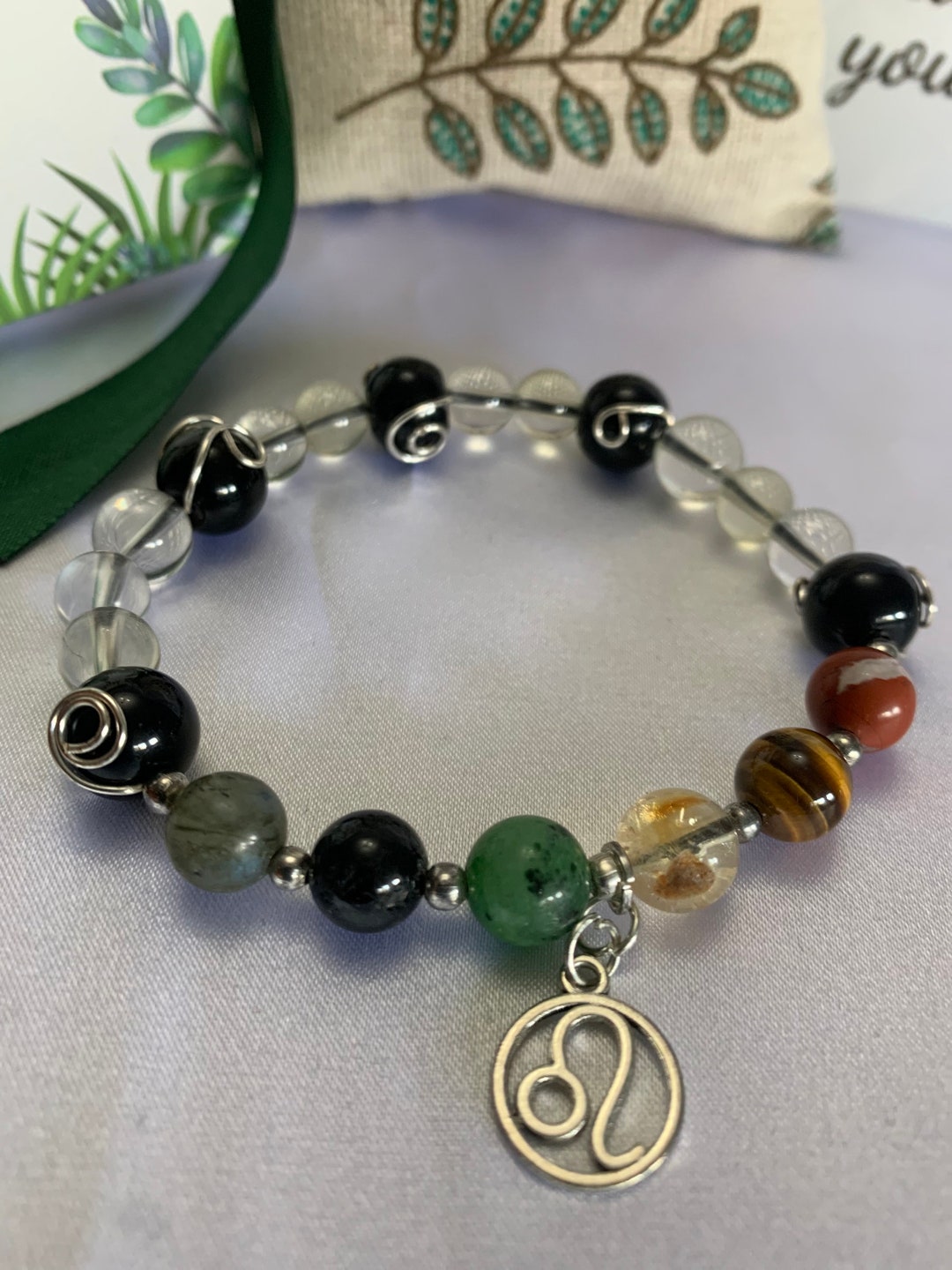 Leo Inspired Bracelet 8mm - Etsy