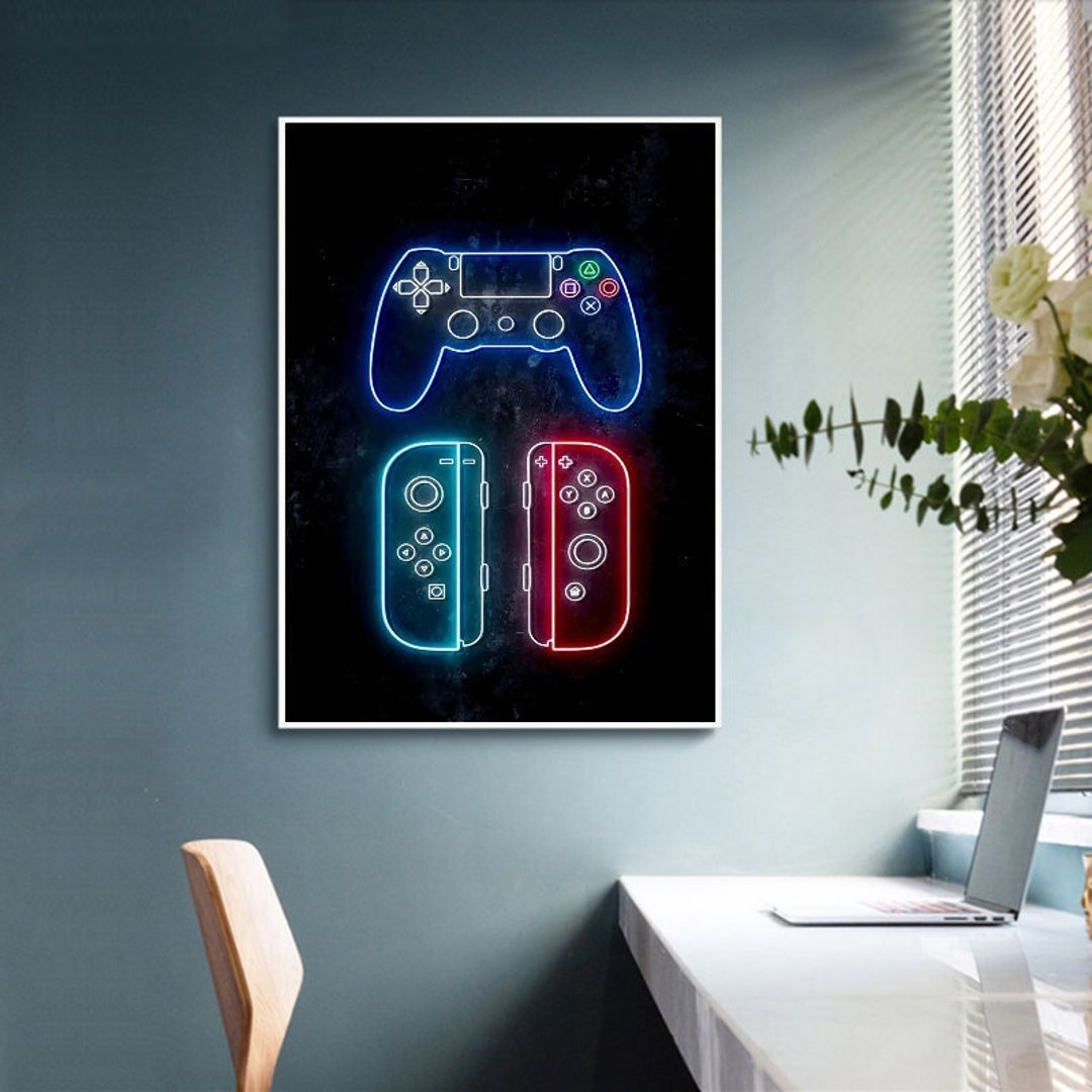 Gamer Controller Poster Poster Room Baby Garcon Girl Home Decoration ...