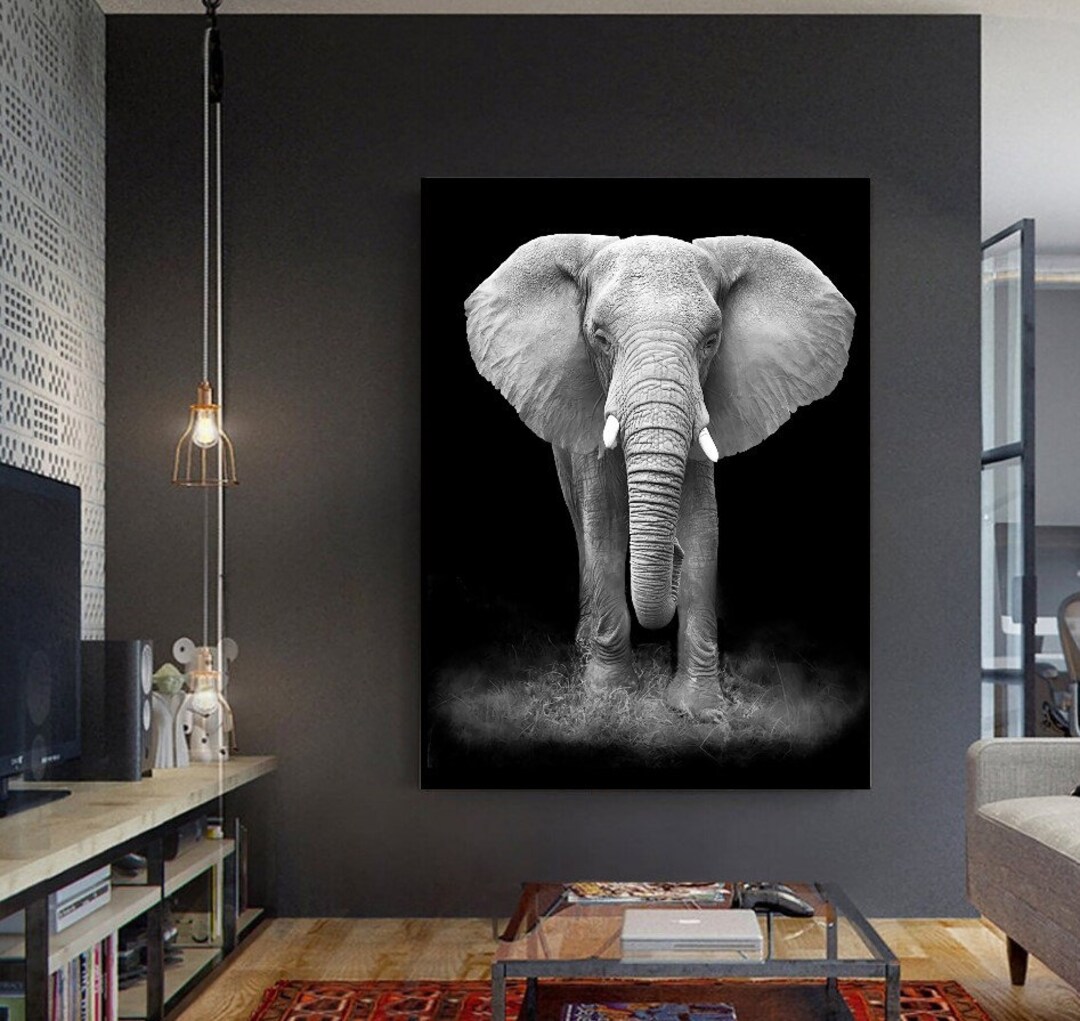 Poster Elephant Poster Living Room Modern Interior Design House Art ...
