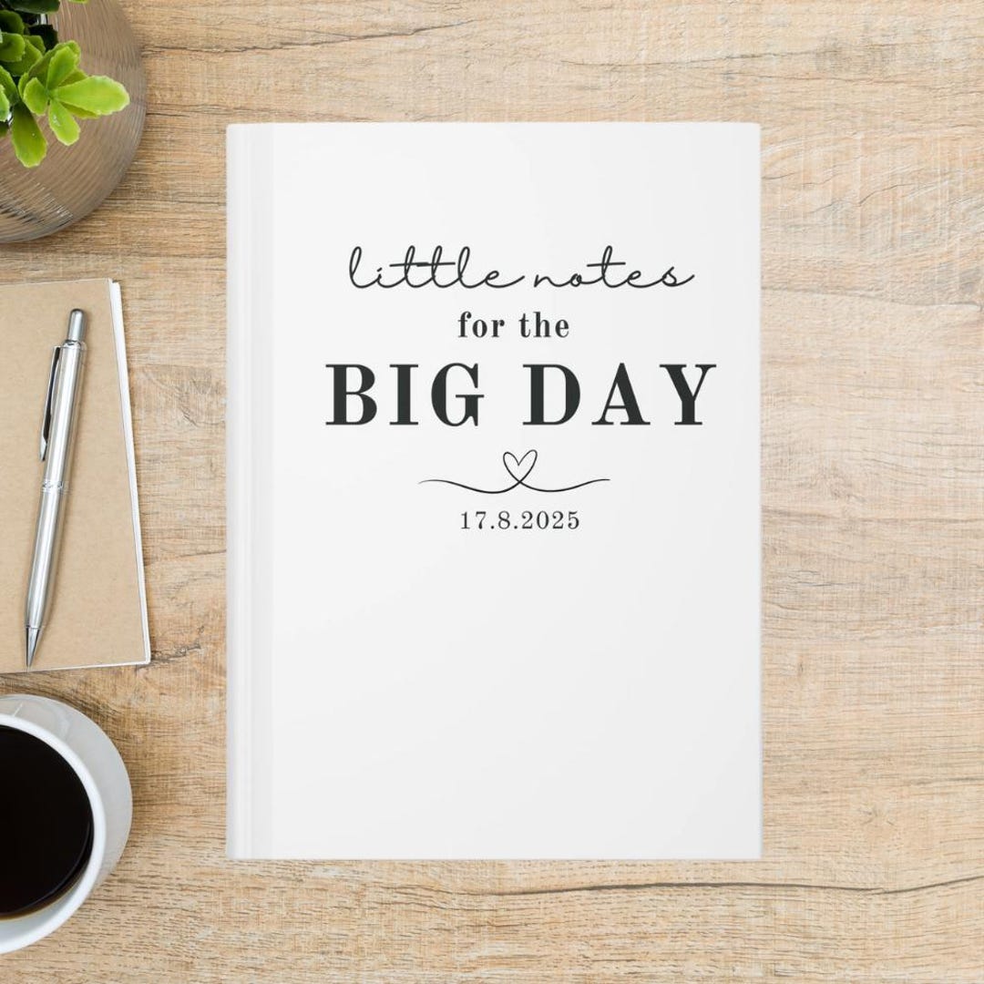 Little Notes for the Big Day, Bridal Notebook, Wedding Notes, Bridal ...