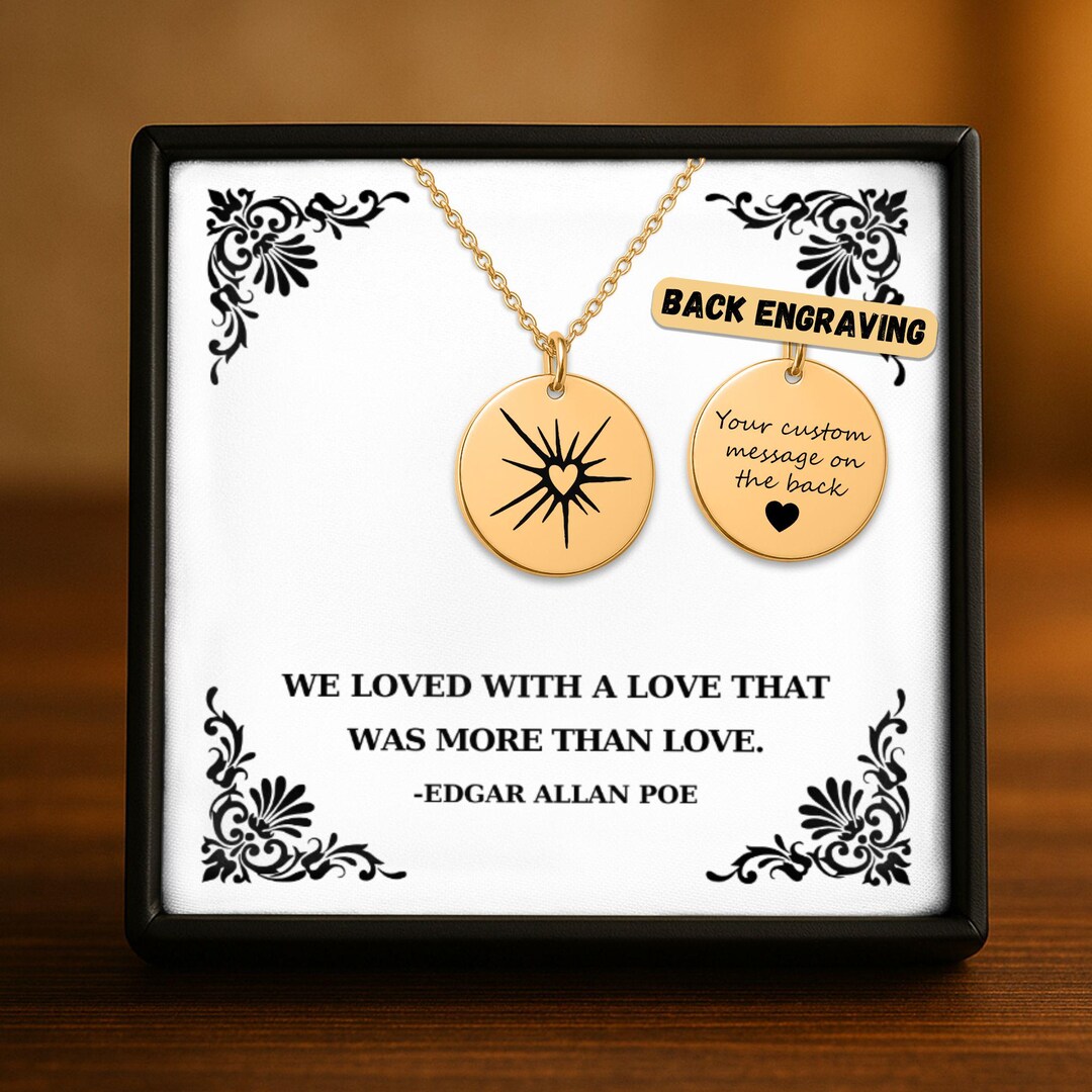Personalized Goth Gift, Edgar Allan Poe, Goth Valentine - Etsy