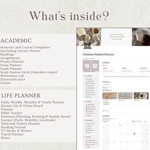 Notion Template Student Planner, Academic Planner, Notion Planner ...