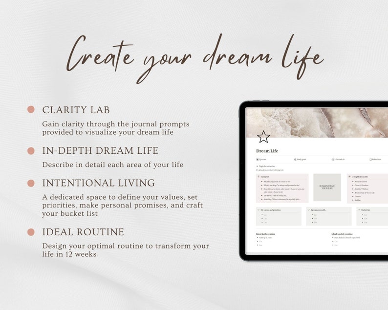 12 Week Year Notion Planner Notion Template 3 Month Goals Planner 2025 ...