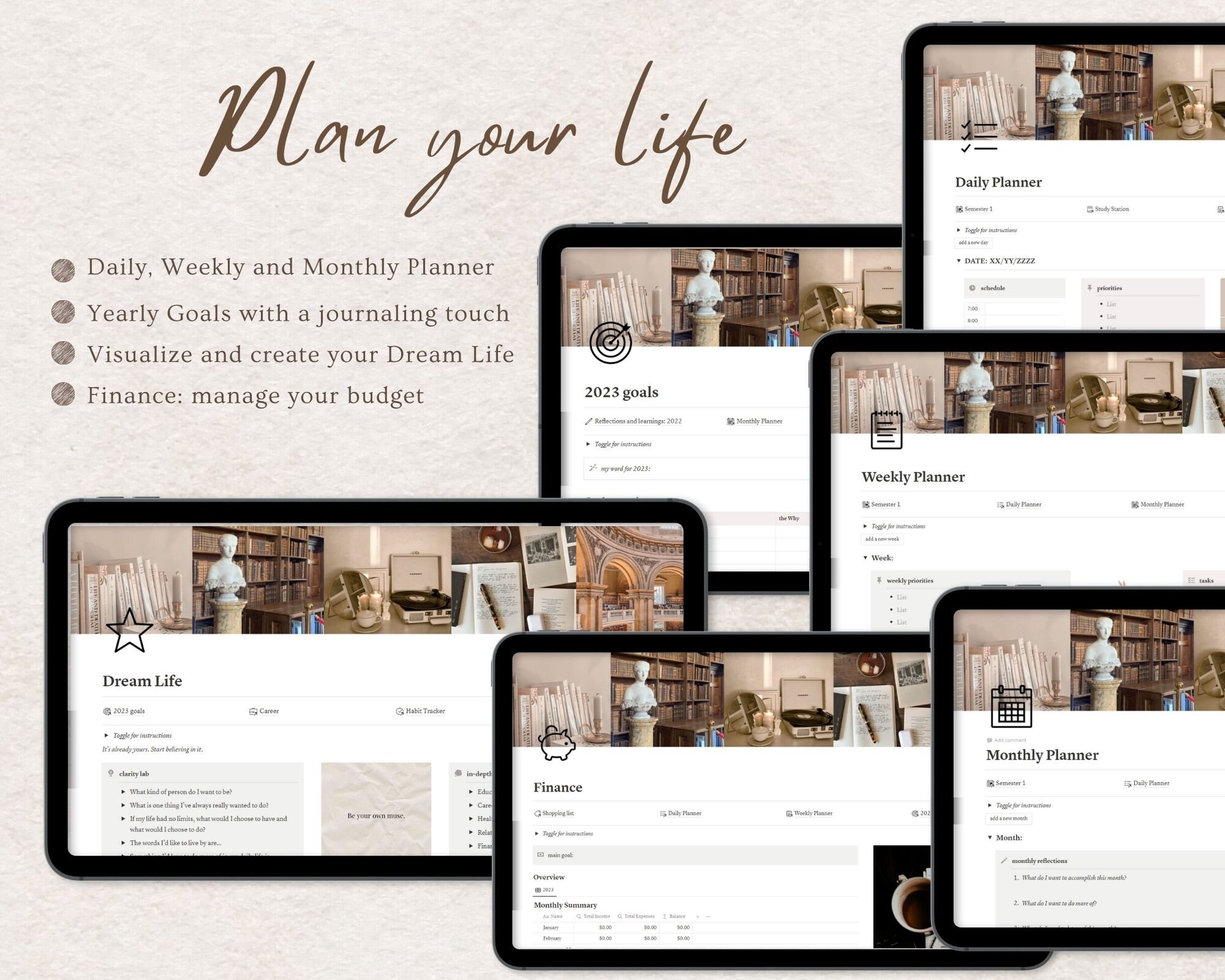 Notion Template Student Planner, Academic Planner, Notion Planner ...