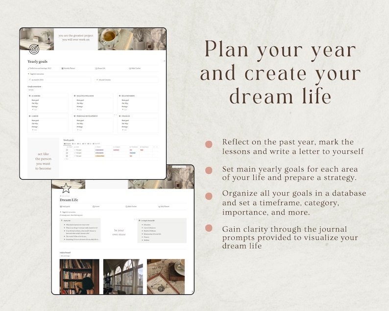 Notion Student Planner Template Notion Academic Planner University ...