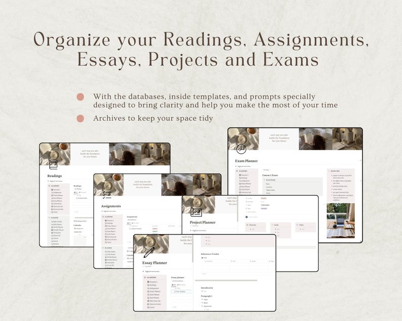 Notion Template Student Planner, Academic Planner, Notion Planner ...
