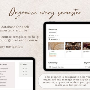 Notion Template Student Planner, Academic Planner, Notion Planner ...