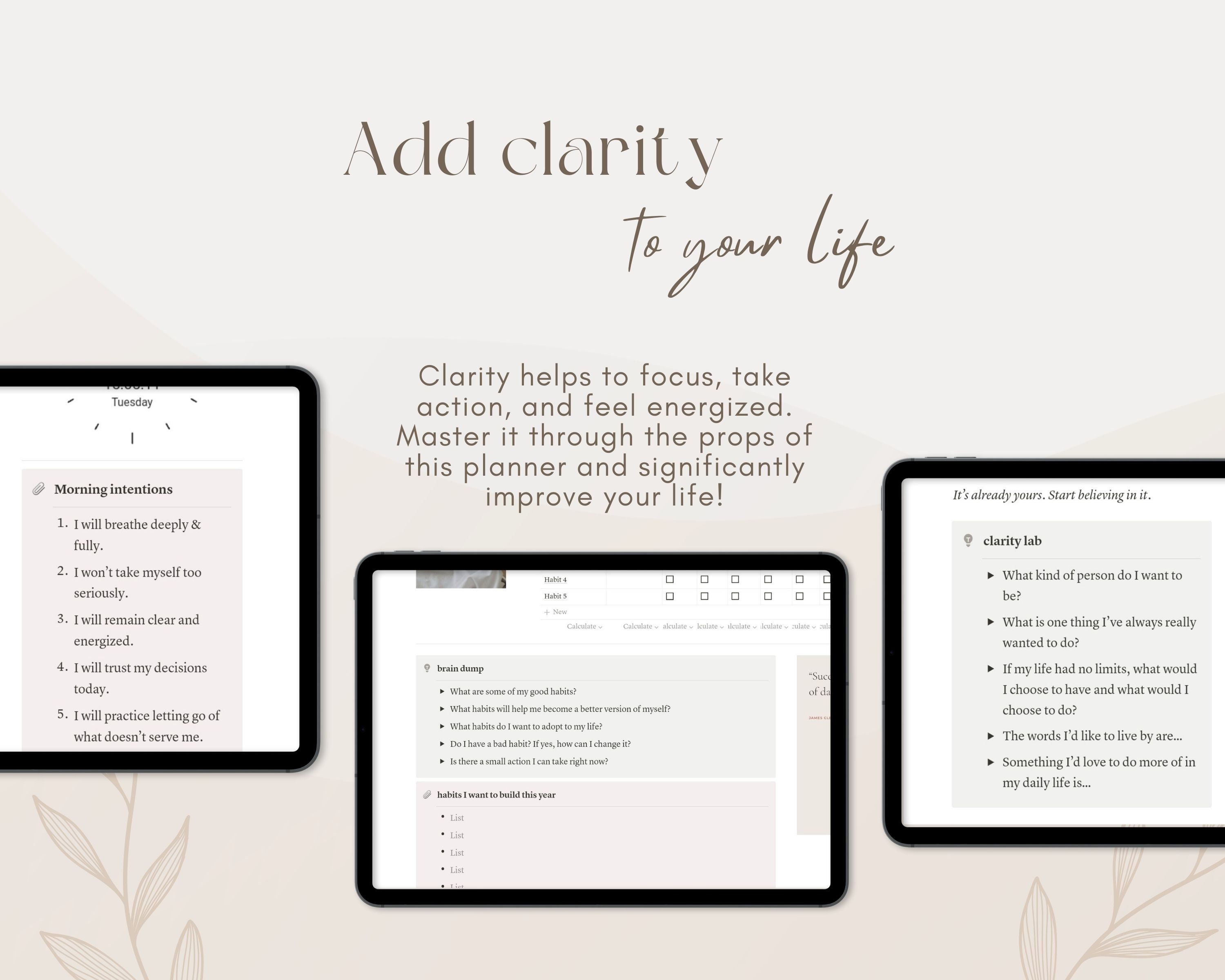 Ultimate Notion Template, Notion Life Planner, All in One Notion ...