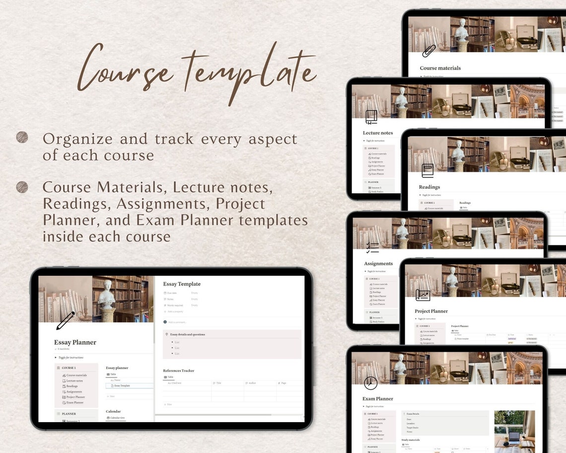 Notion Template Student Planner, Academic Planner, Notion Planner ...