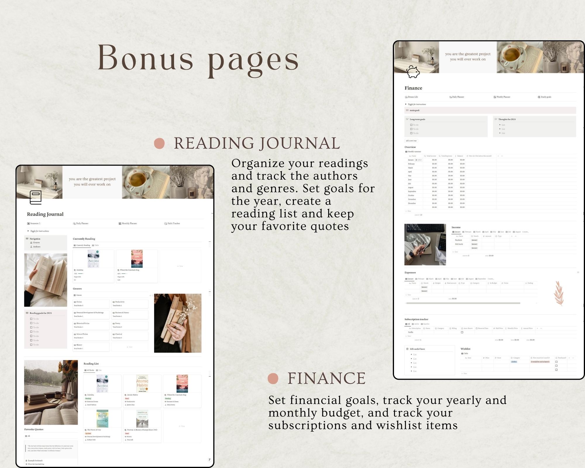 Notion Student Planner Template Notion Academic Planner University ...