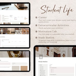 Notion Template Student Planner, Academic Planner, Notion Planner ...